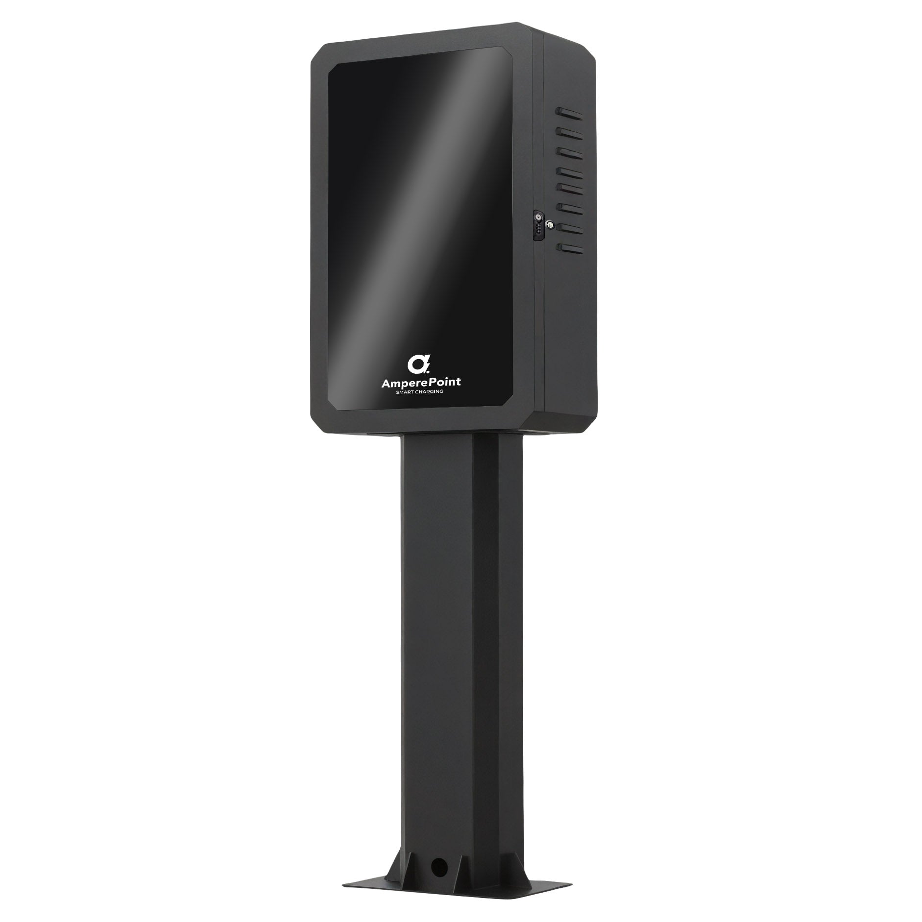 Metal Cabinet for EV Charger AMP-BOX with pole – AMPERE POINT